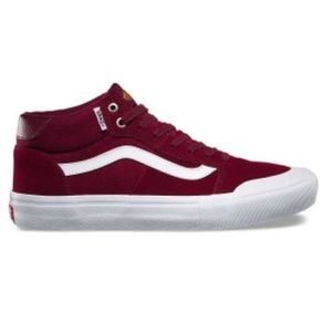 Vans | Shoes | Vans Style 12 Mid Pro Burgundy Sneaker Shoes New | Poshmark